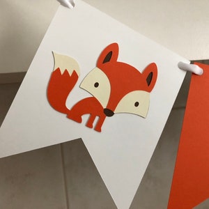 Fox One Banner, Fox Birthday Banner, Fox Banner, High Chair Banner ...
