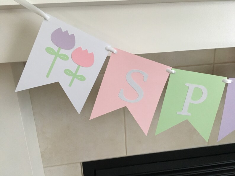 Spring Banner Spring Decor Spring Garland Seasonal | Etsy
