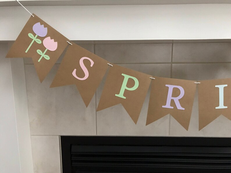 Spring Banner Spring Decor Spring Garland Seasonal - Etsy