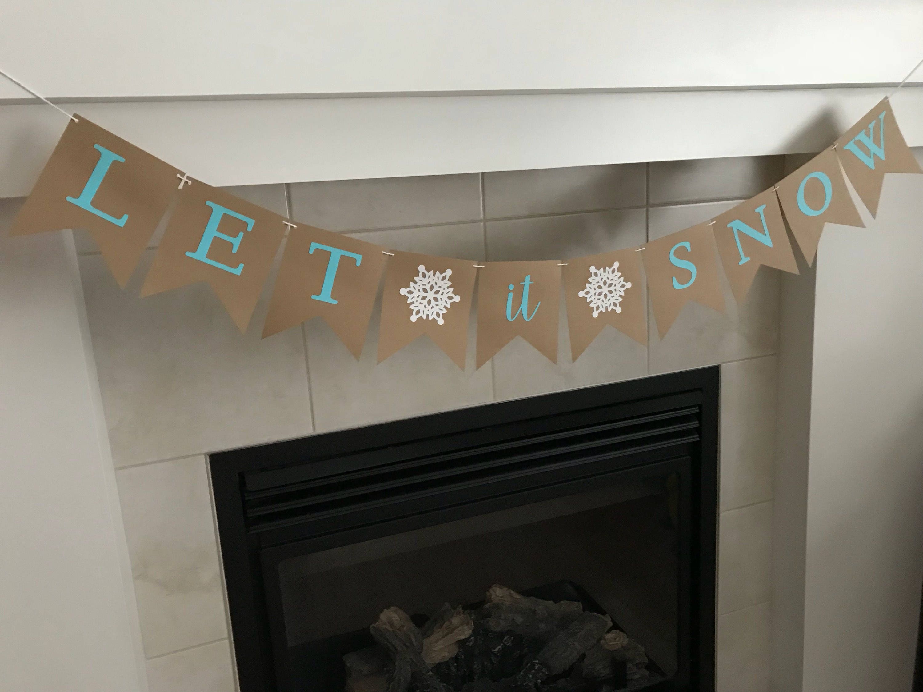 Let It Snow Banner Holiday Banner Let It Snow Winter - Etsy Canada