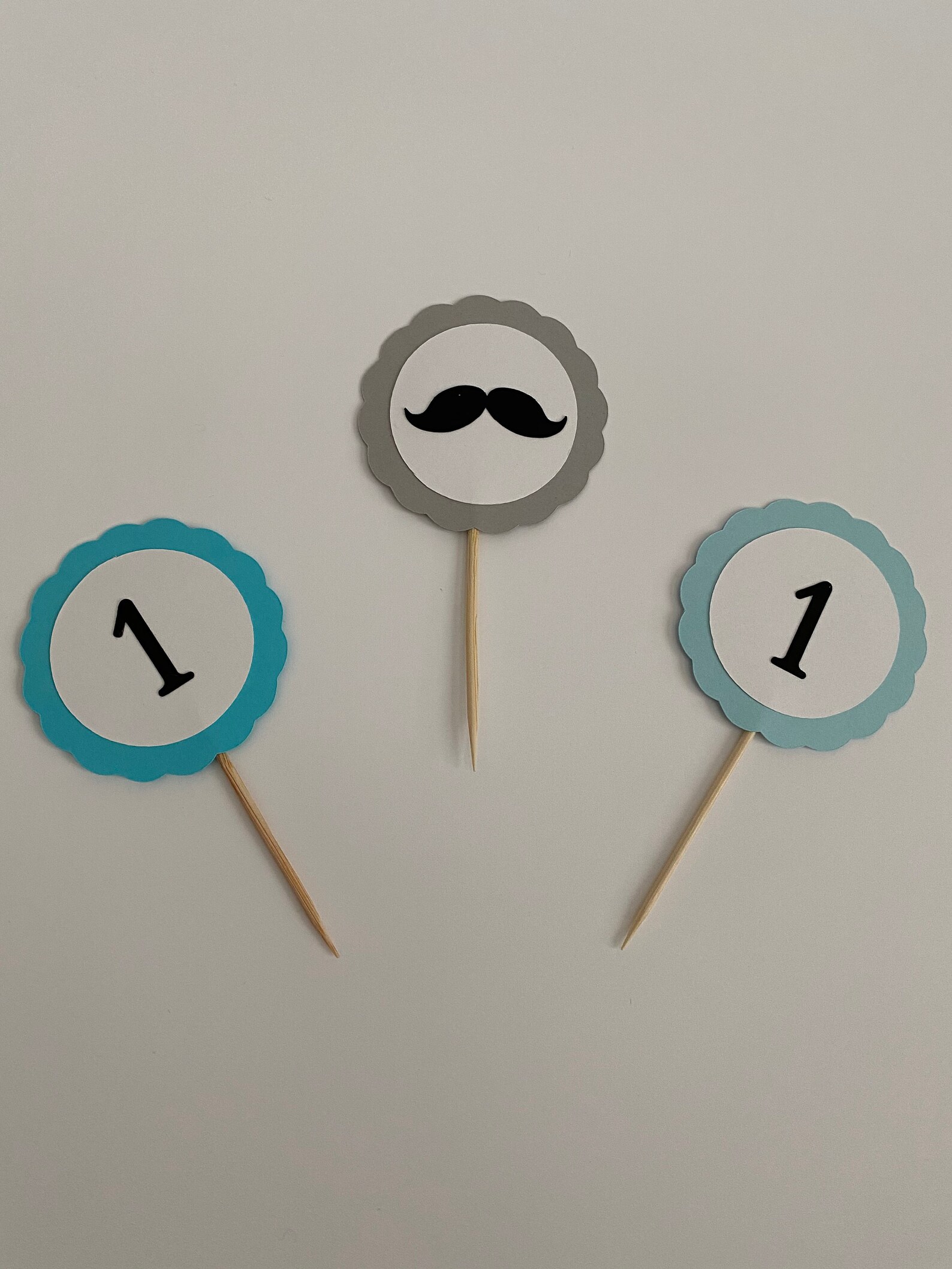 Mustache Cupcake Toppers Moustache Party Little Man - Etsy