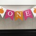 Pumpkin One Birthday Banner One Birthday Banner High Chair - Etsy