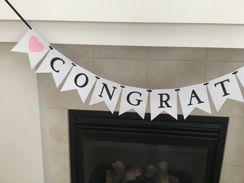 Congrats Banner Congratulations Wedding Banner Any Occasion | Etsy