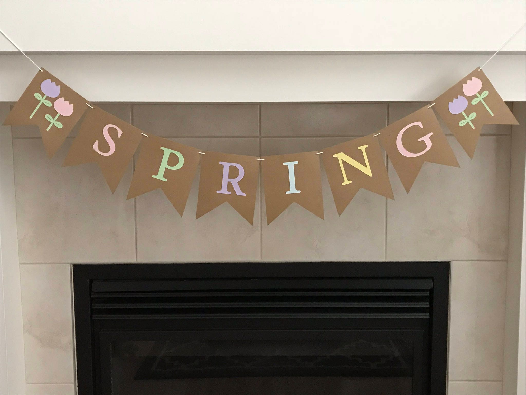 Spring Banner Spring Decor Spring Garland Seasonal - Etsy