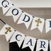 God Bless Banner Baptism Banner Christening Banner First - Etsy
