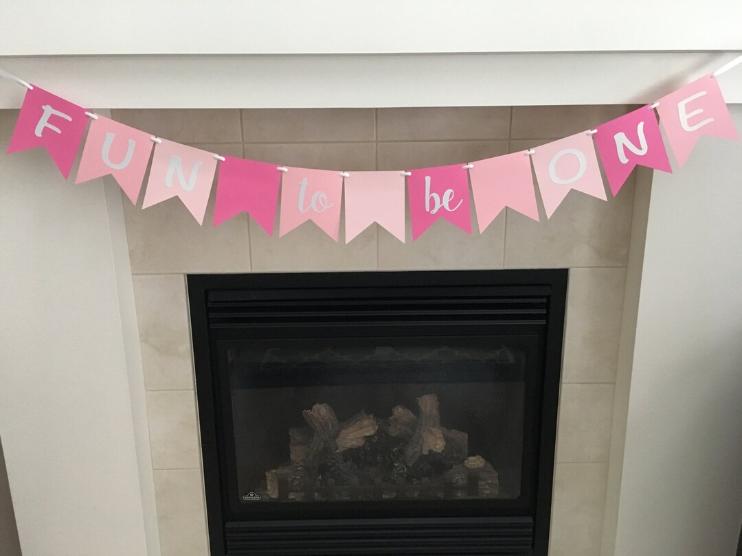 Fun to Be One Banner, First Birthday Banner, 1st Birthday Banner, Photo ...