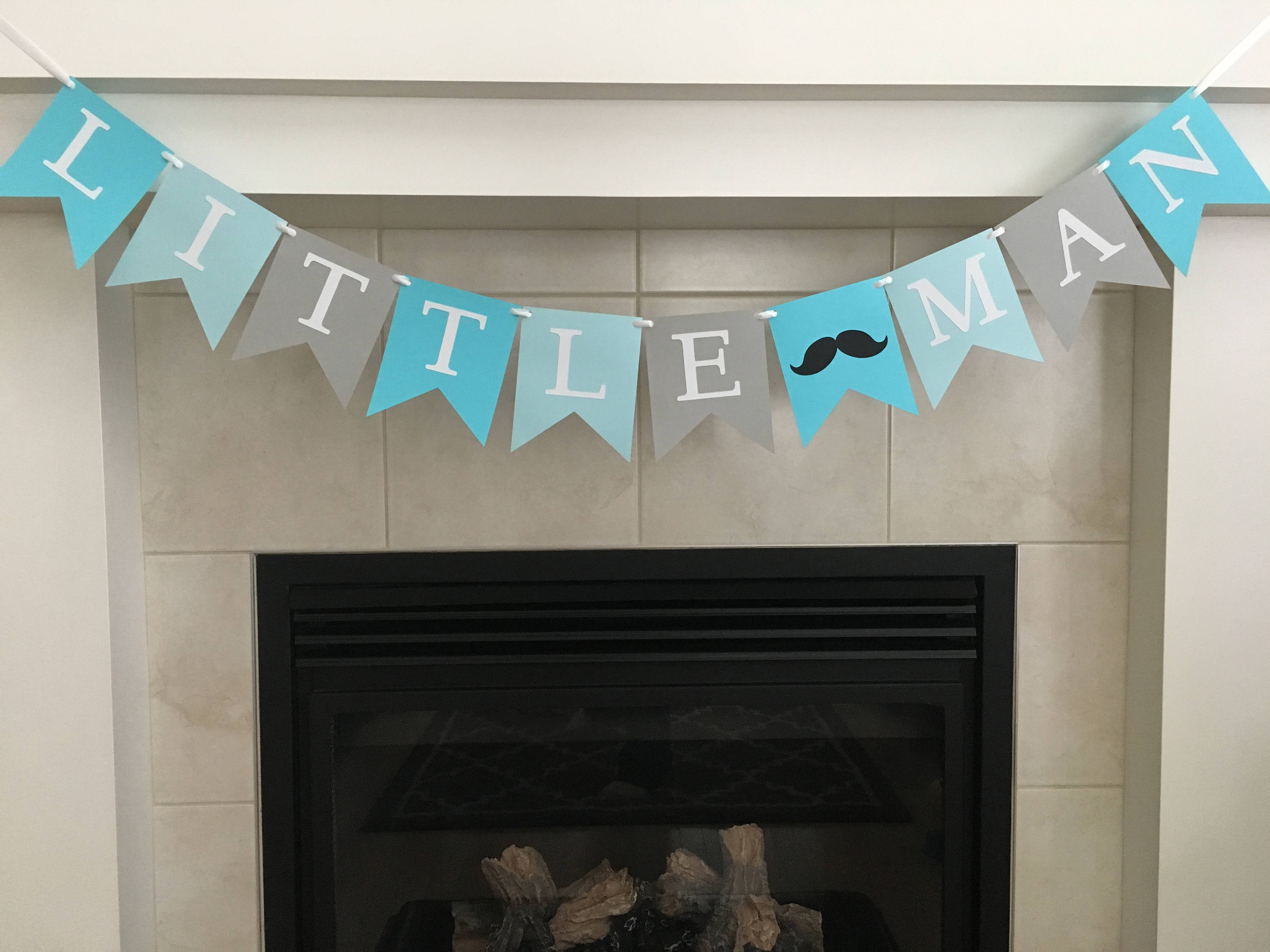Little Man Banner Boy Birthday Little Man Baby Shower Boy | Etsy