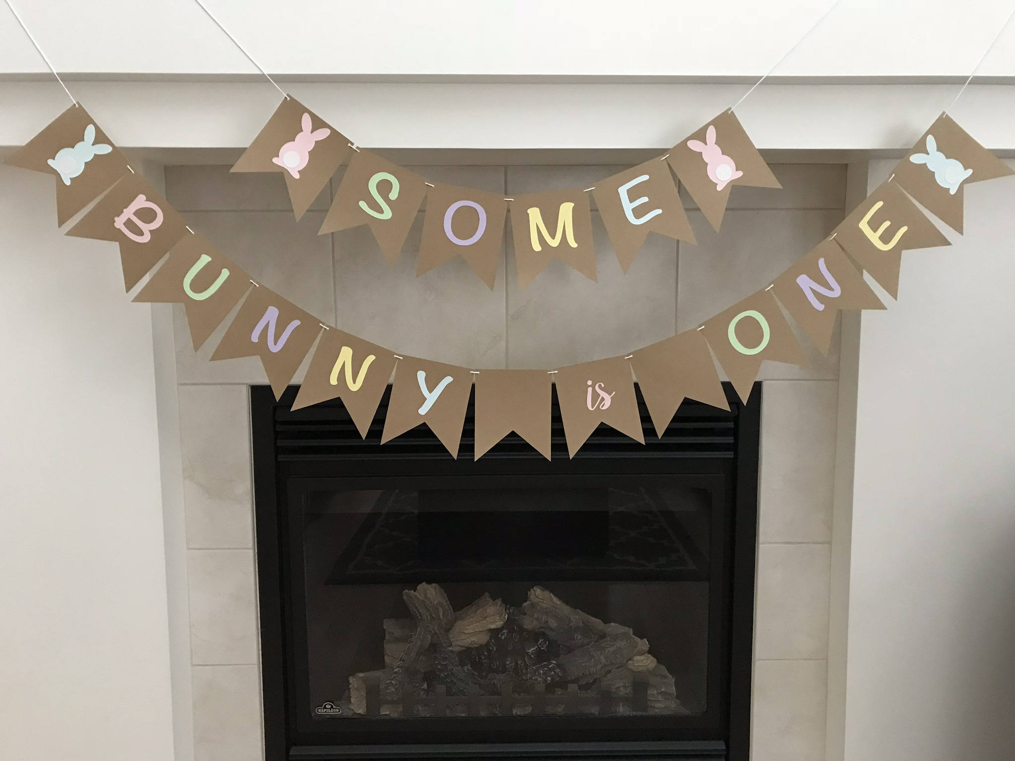 Some Bunny is One Bunny Birthday Banner First Birthday - Etsy