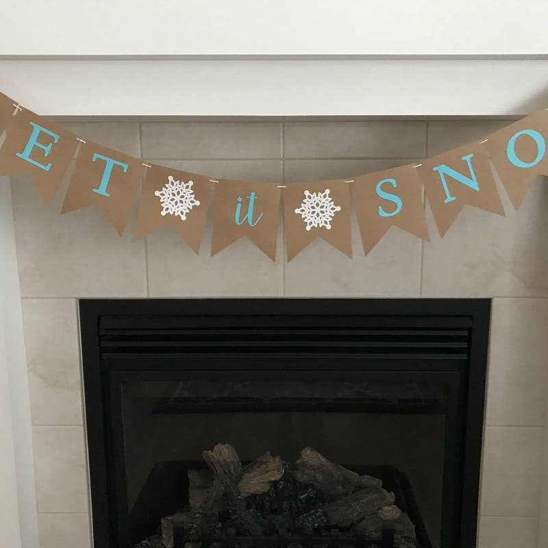 Let It Snow Banner - Etsy