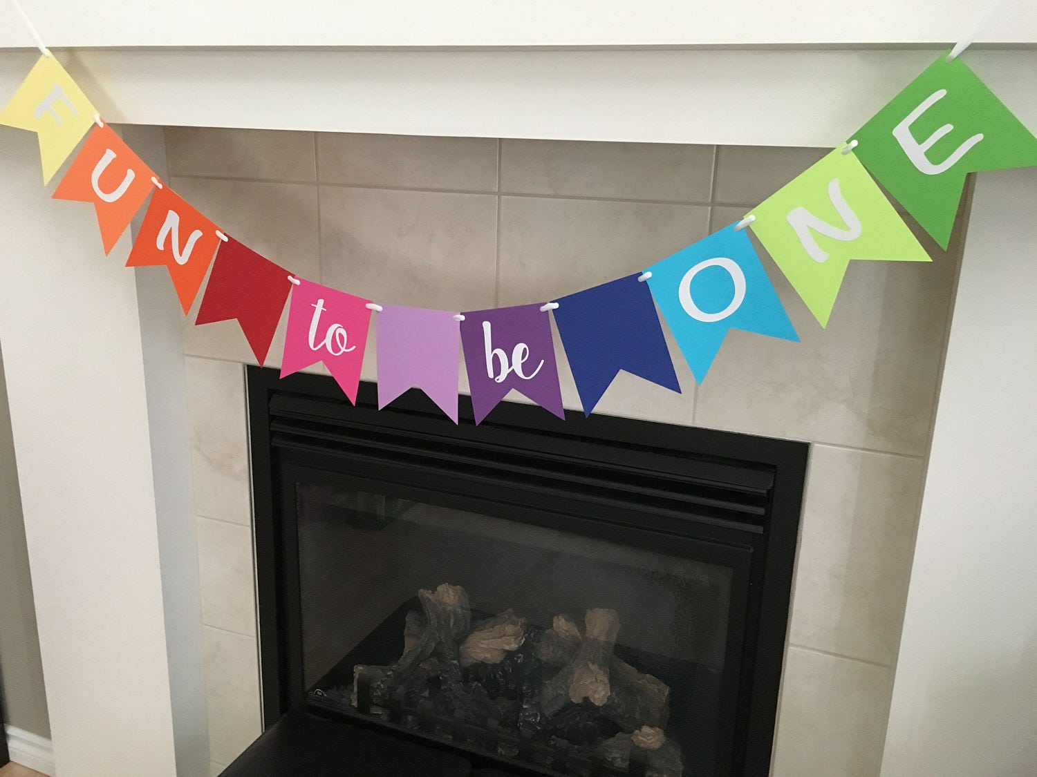 Fun to Be One First Birthday Banner 1st Birthday Banner - Etsy