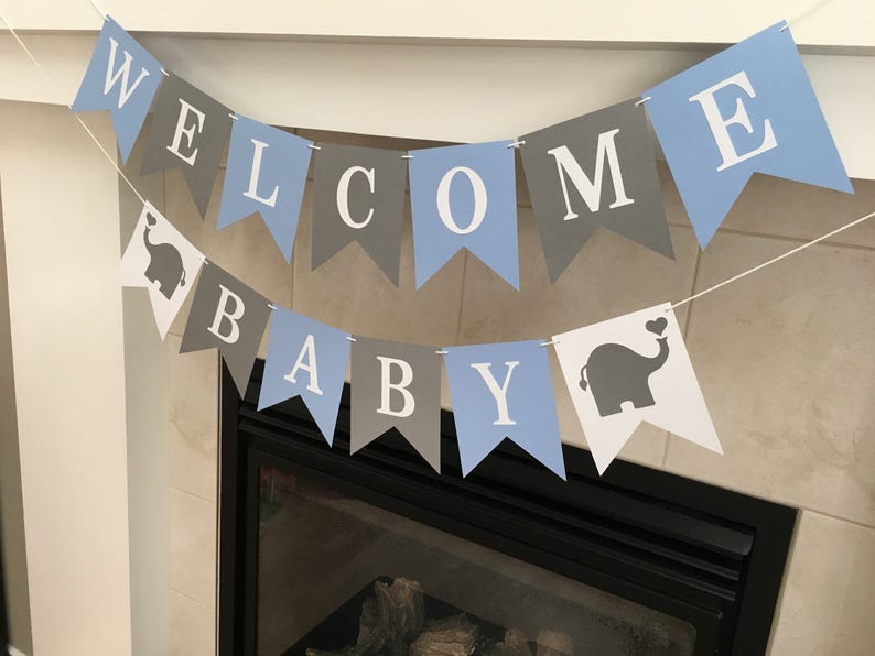 Welcome Baby Banner Baby Shower Banner Baby Sprinkle Baby | Etsy