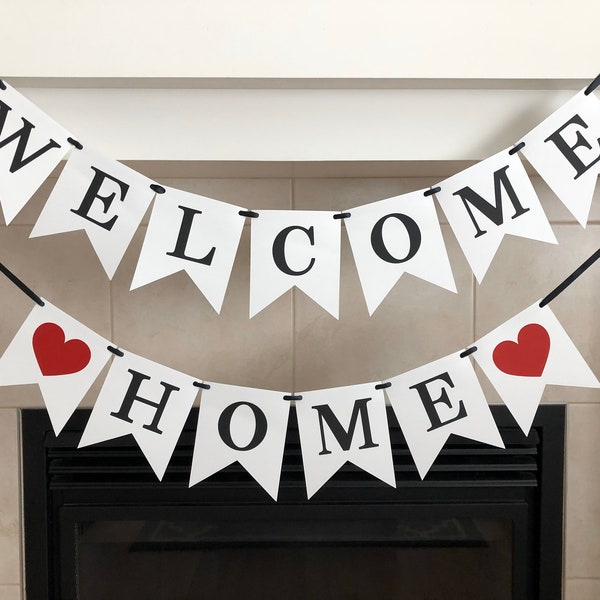 Welcome Home Banner - Etsy