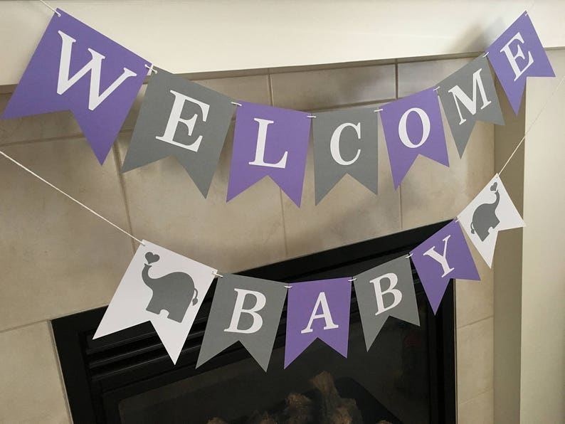 Welcome Baby Banner Baby Shower Banner Baby Sprinkle Baby | Etsy