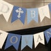 Blue Ombre God Bless Banner, Baptism Banner, Christening Banner, First ...
