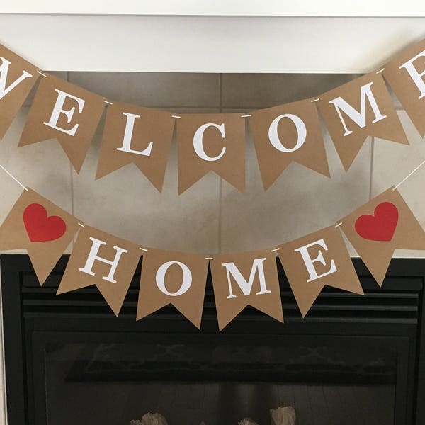 Welcome Home Banner - Etsy