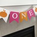 Pumpkin One Birthday Banner One Birthday Banner High Chair - Etsy