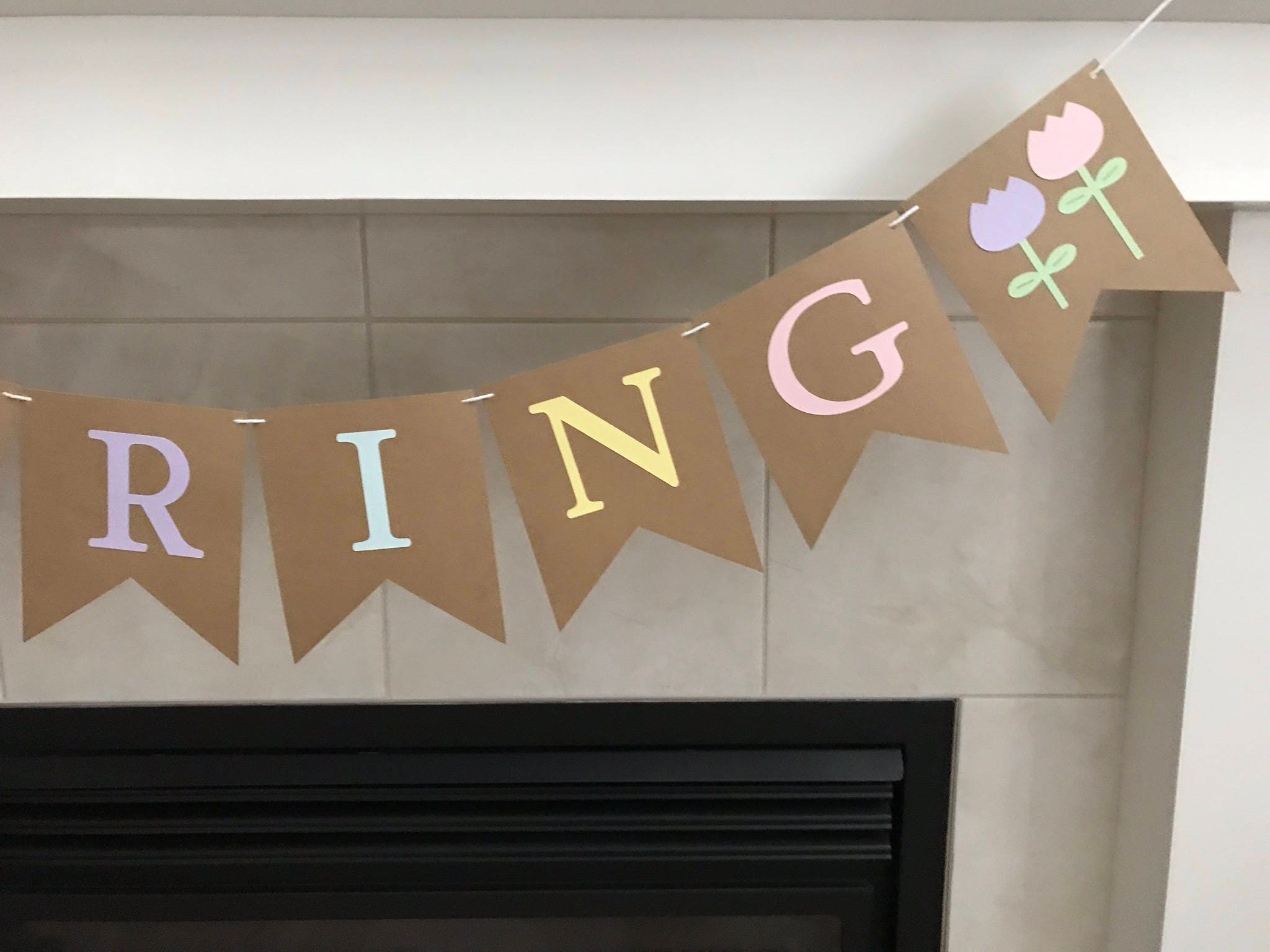 Spring Banner Spring Decor Spring Garland Seasonal - Etsy
