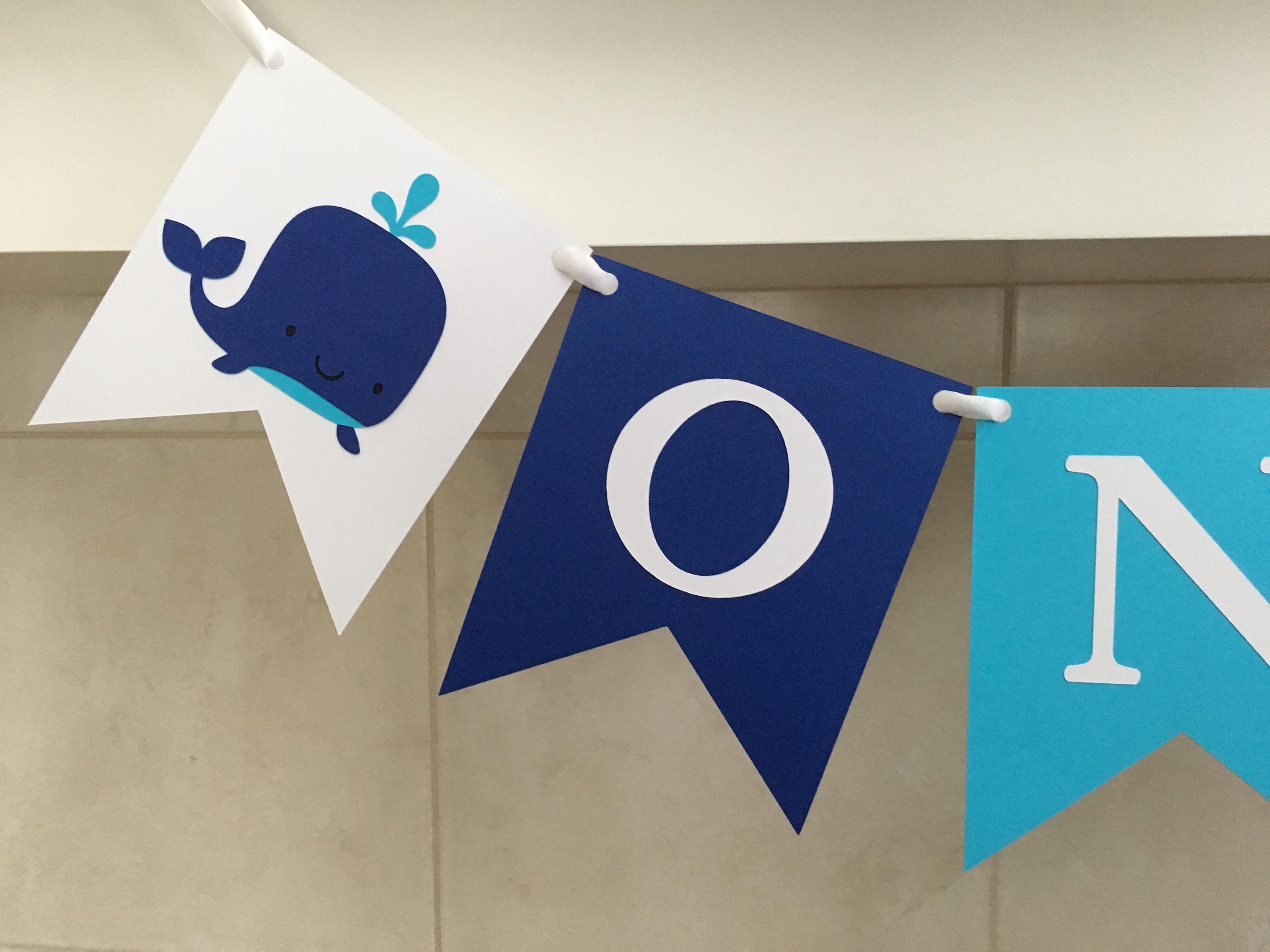 Whale One Banner Whale Birthday Banner One Birthday Banner - Etsy