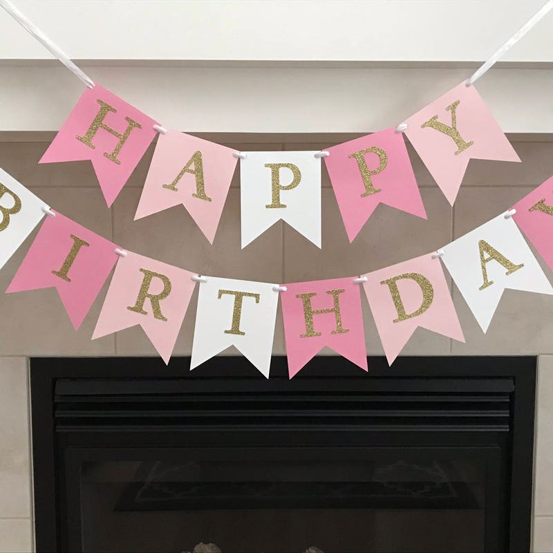 Gold Happy Birthday Letters - Etsy