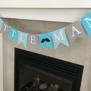 Little Man Banner, Boy Birthday, Little Man Baby Shower, Boy Baby ...