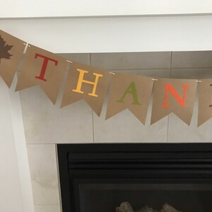 Thankful Banner, Thanksgiving Banner, Happy Thanksgiving, Fall Decor ...
