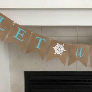 Let It Snow Banner, Holiday Banner, Let It Snow, Winter Decoration ...
