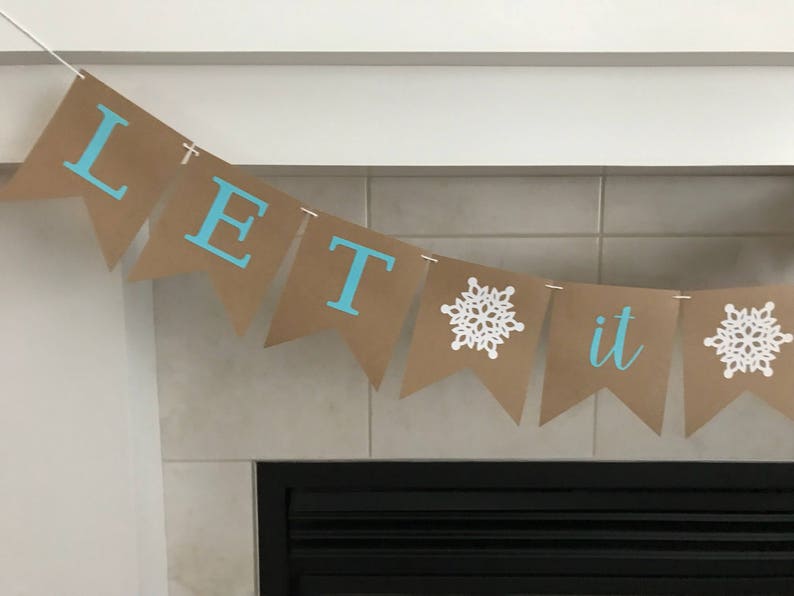 Let It Snow Banner Holiday Banner Let It Snow Winter - Etsy Canada