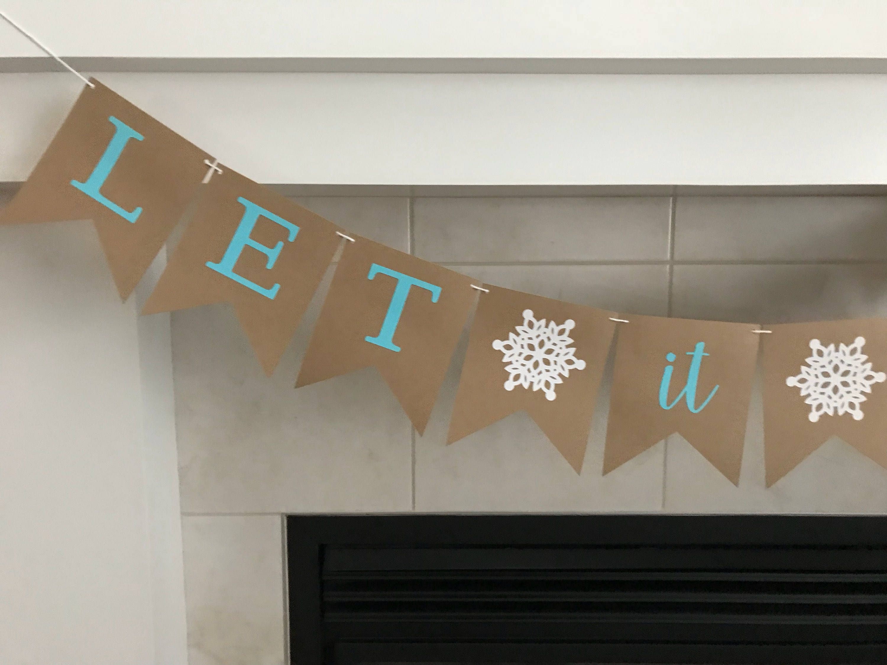 Let It Snow Banner Holiday Banner Let It Snow Winter - Etsy Canada