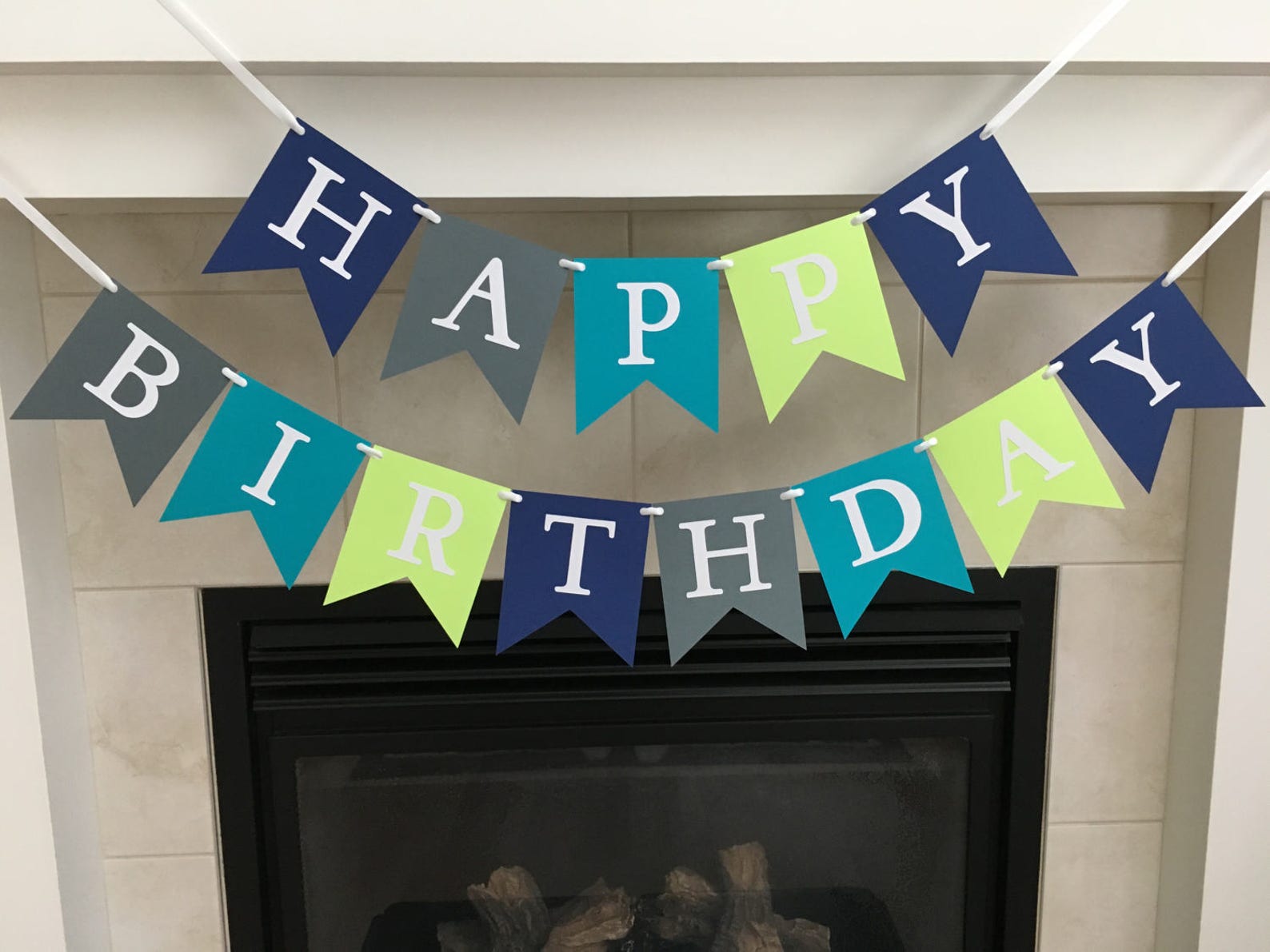 Happy Birthday Banner Boy Birthday Banner Birthday Party | Etsy