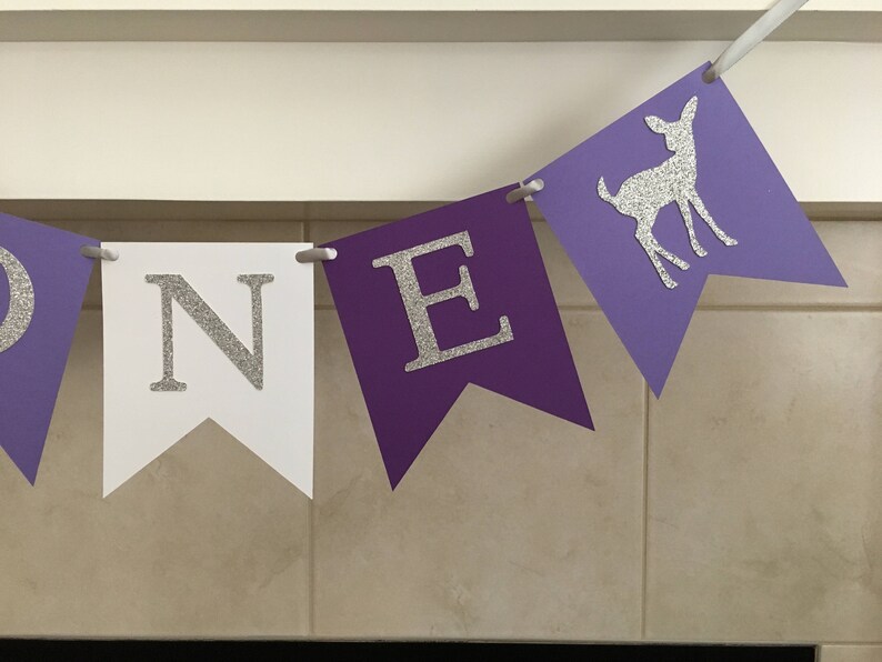 Little Deer One Banner First Birthday Banner 1st Birthday - Etsy