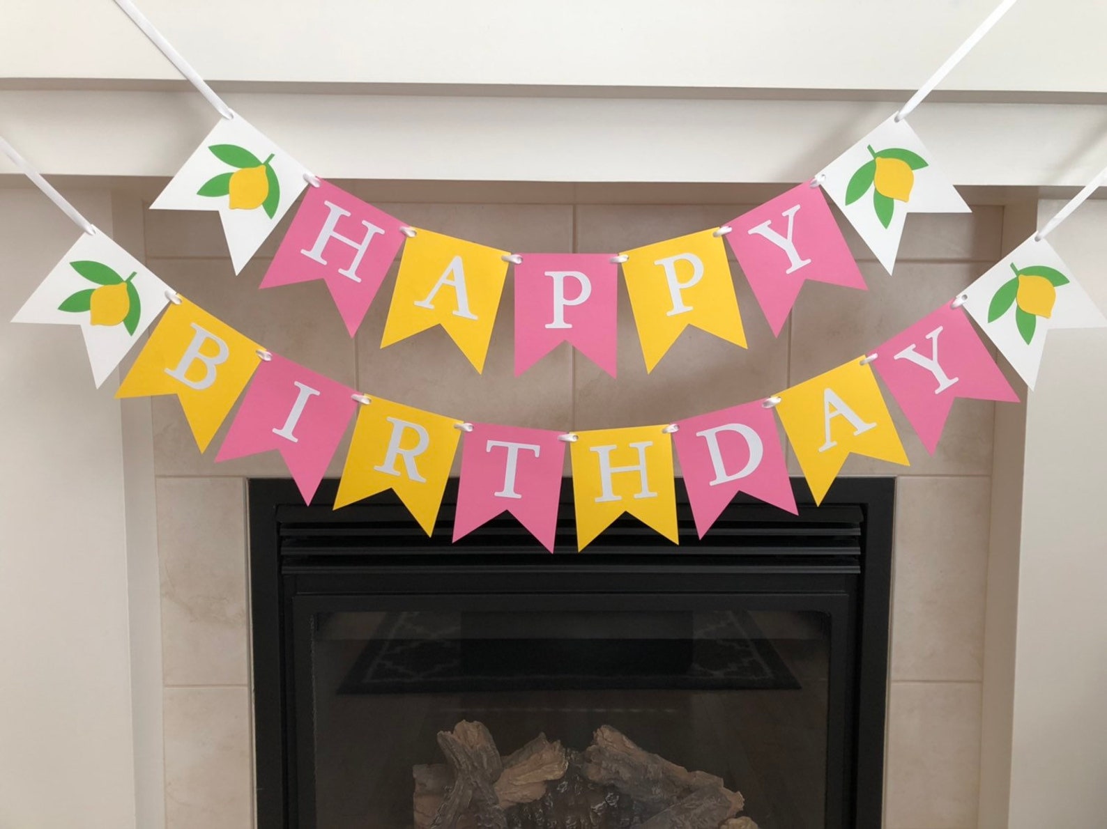 Lemon Birthday Banner Lemonade Birthday Happy Birthday - Etsy