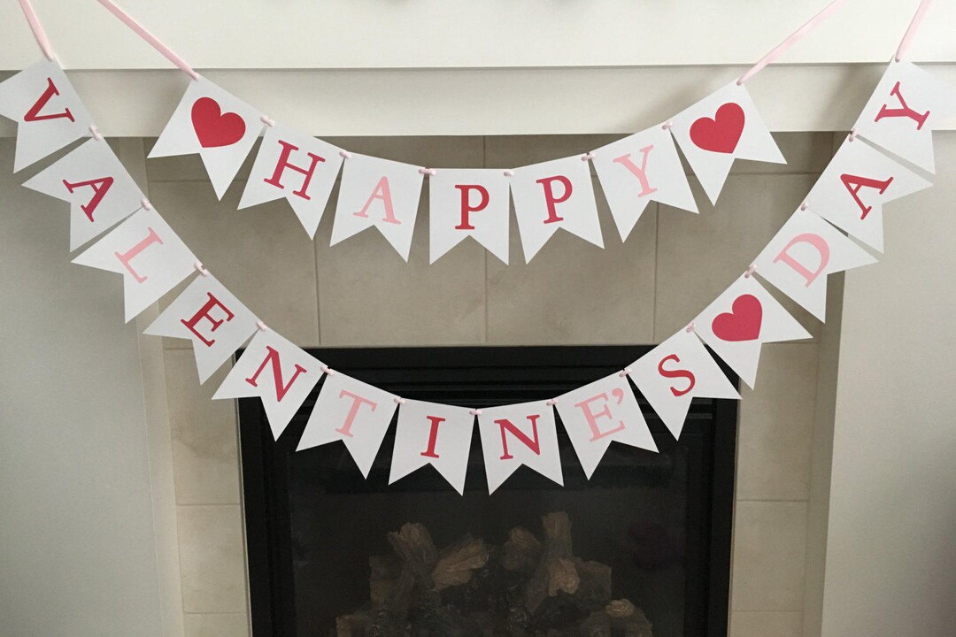 Valentine's Day Banner, Valentine's Decoration, Happy Valentine's Day ...