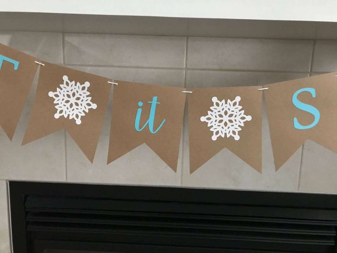 Let It Snow Banner Holiday Banner Let It Snow Winter - Etsy Canada