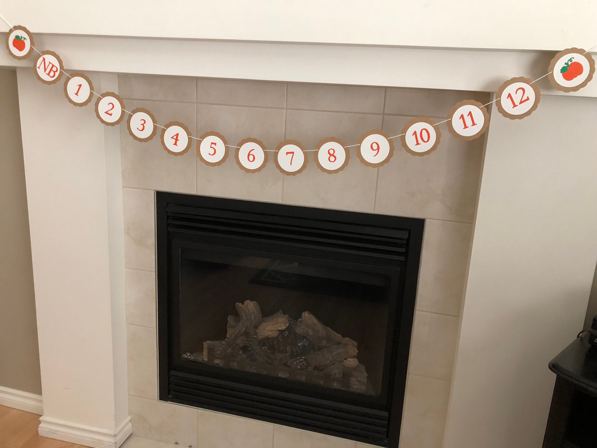 Pumpkin NB-12 Month Banner Monthly Photo Banner Pumpkin | Etsy