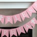 Pink God Bless Banner, Baptism Banner, Christening Banner, First ...