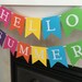 Hello Summer Banner, Summer Banner, Seasonal Banner, Summer Decoration ...