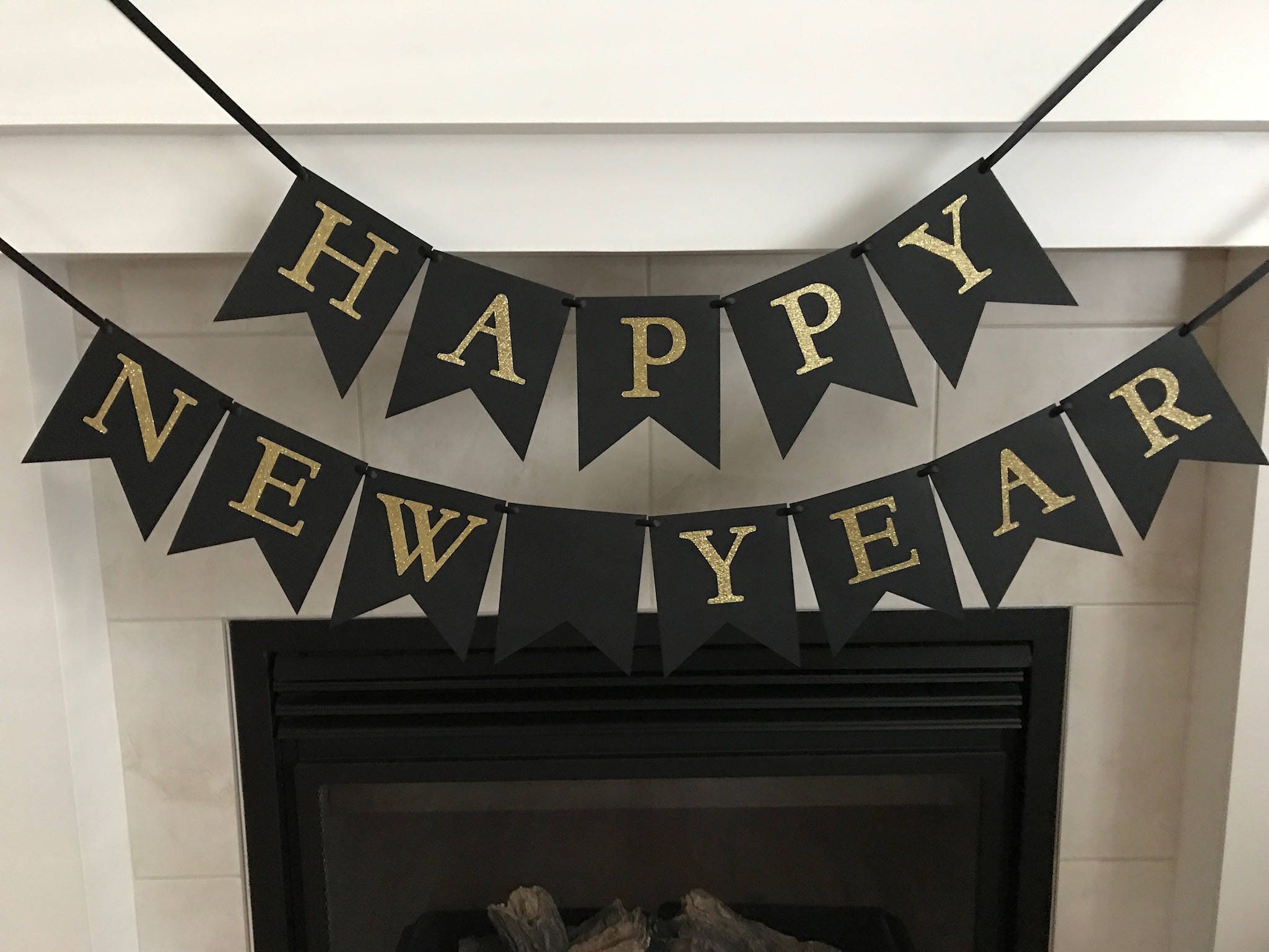 New Years Banner Happy New Year New Years Party Celebrate - Etsy