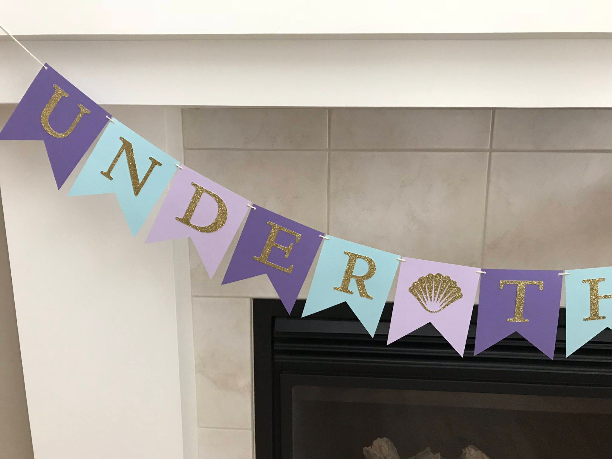 Under The Sea Banner Mermaid Birthday Party Decorations Sea | Etsy