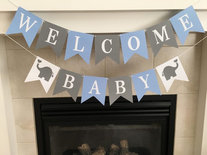 Welcome Baby Banner Baby Shower Banner Baby Sprinkle Baby | Etsy