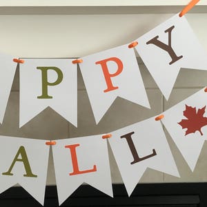 Happy Fall Banner, Fall Banner, Fall Decoration, Seasonal Banner ...