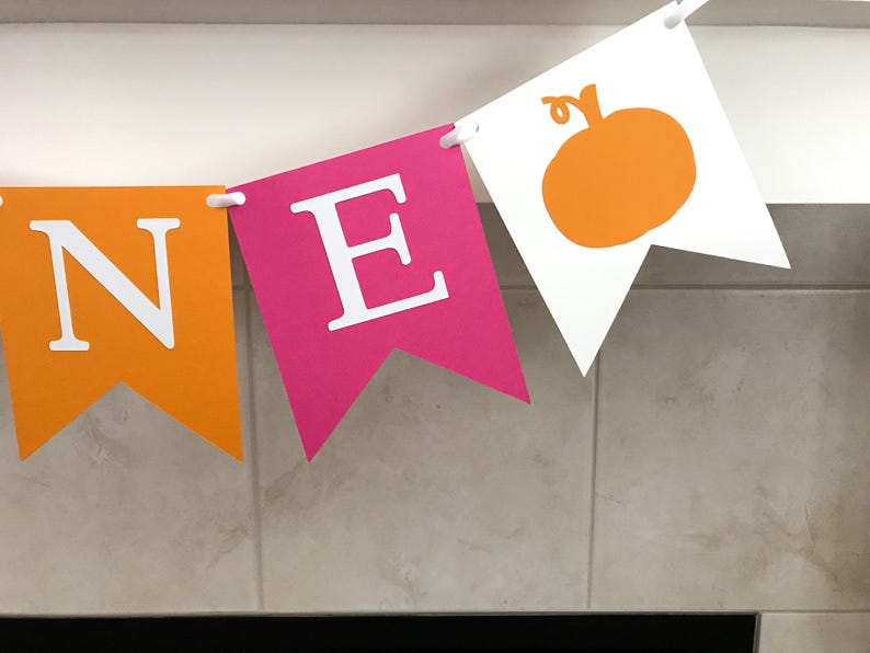 Pumpkin One Birthday Banner One Birthday Banner High Chair | Etsy