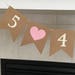 Custom Date Banner, Wedding Date Banner, Save the Date Banner, Due Date ...