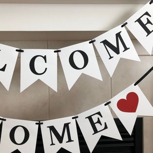 Welcome Home Banner, Military Homecoming, Homecoming Party Banner ...