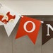 Fox One Banner Fox Birthday Banner Fox Banner High Chair - Etsy
