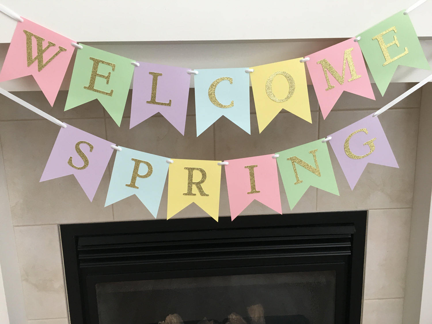 Welcome Spring Banner Spring Banner Seasonal Banner Spring - Etsy
