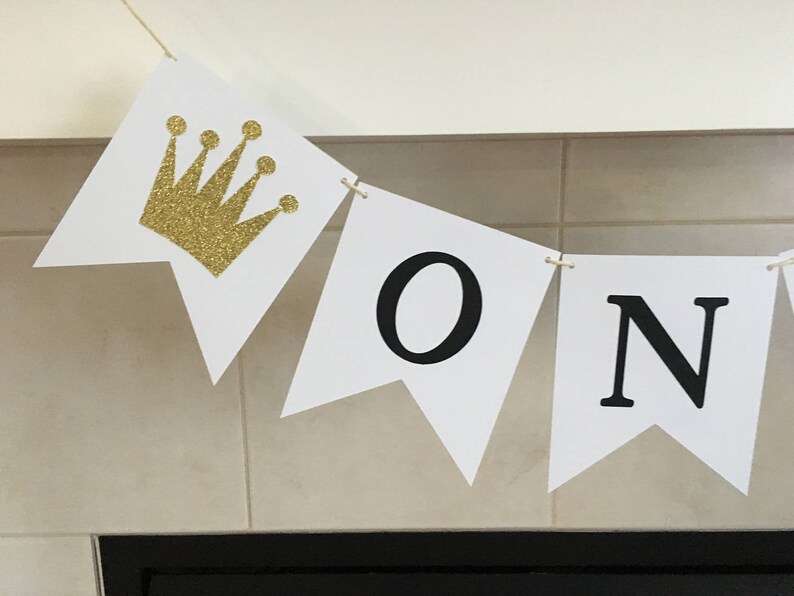 One Birthday Banner Highchair Banner First Birthday Banner - Etsy