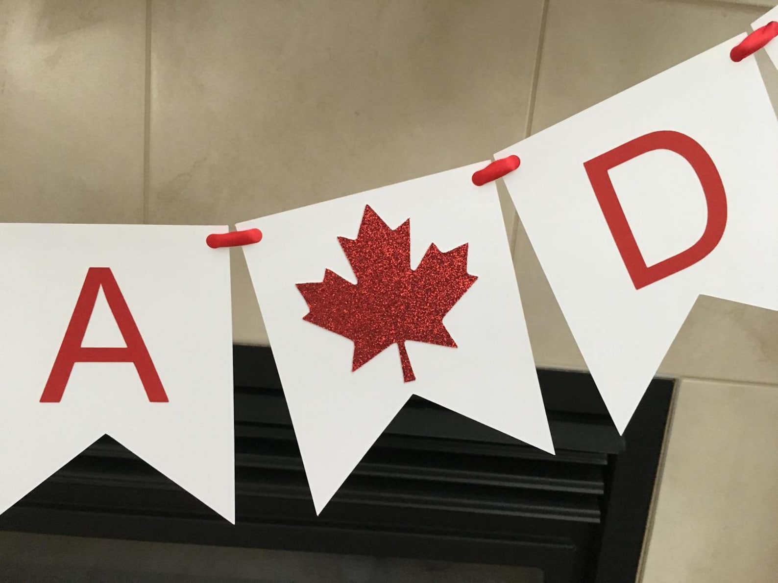 Happy Canada Day Banner Canada Day Celebration Red and - Etsy