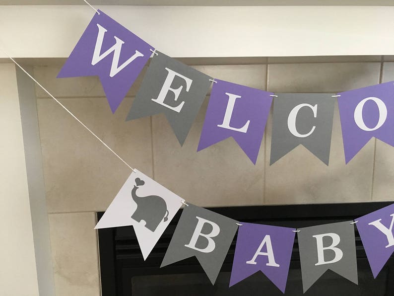 Welcome Baby Banner Baby Shower Banner Baby Sprinkle Baby | Etsy