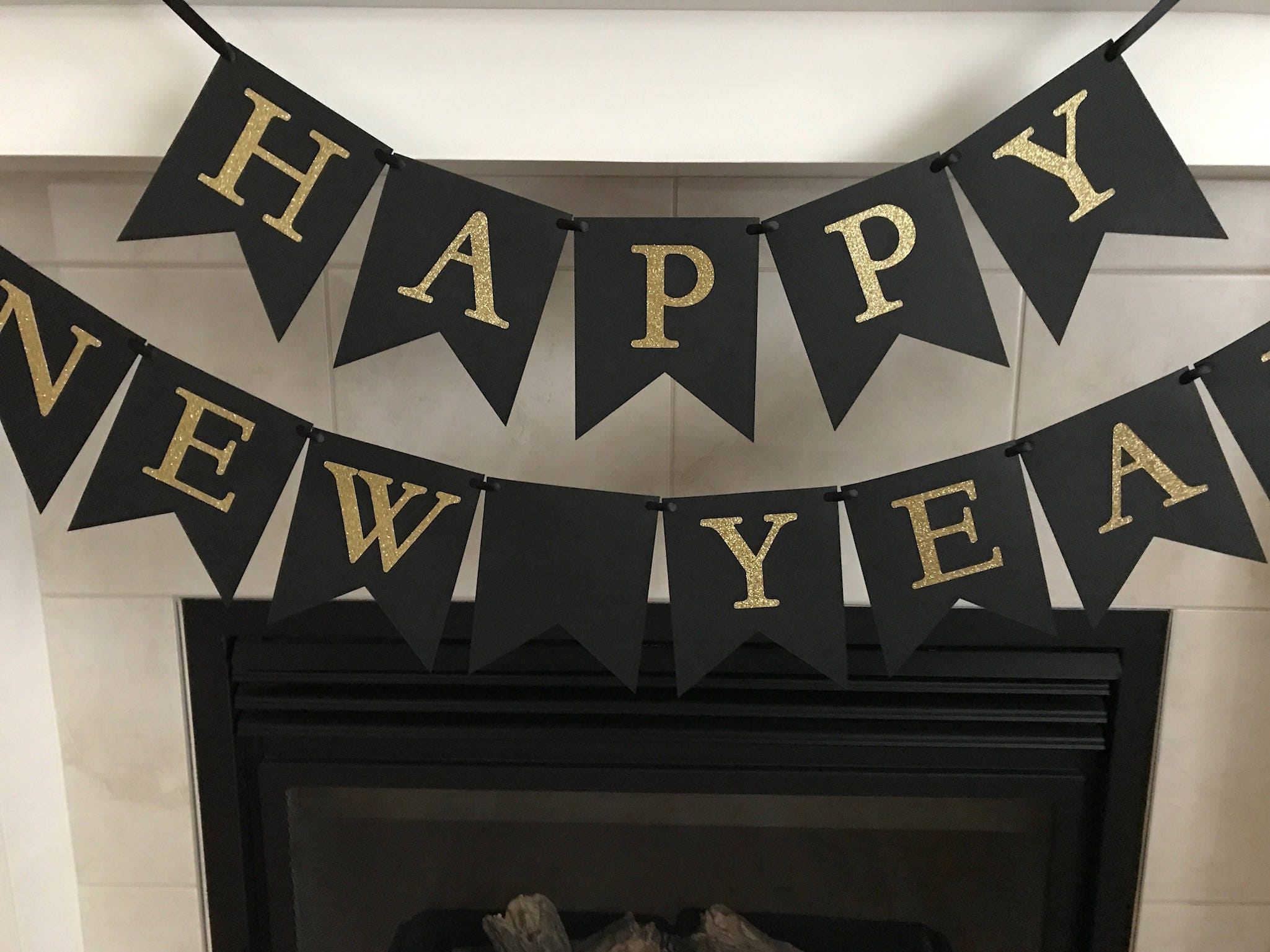 New Years Banner Happy New Year New Years Party Celebrate - Etsy