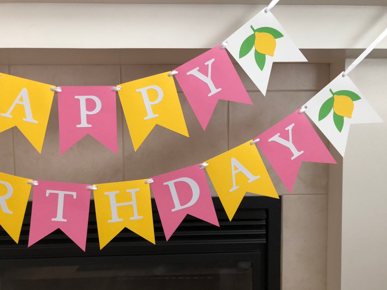 Lemon Birthday Banner Lemonade Birthday Happy Birthday - Etsy